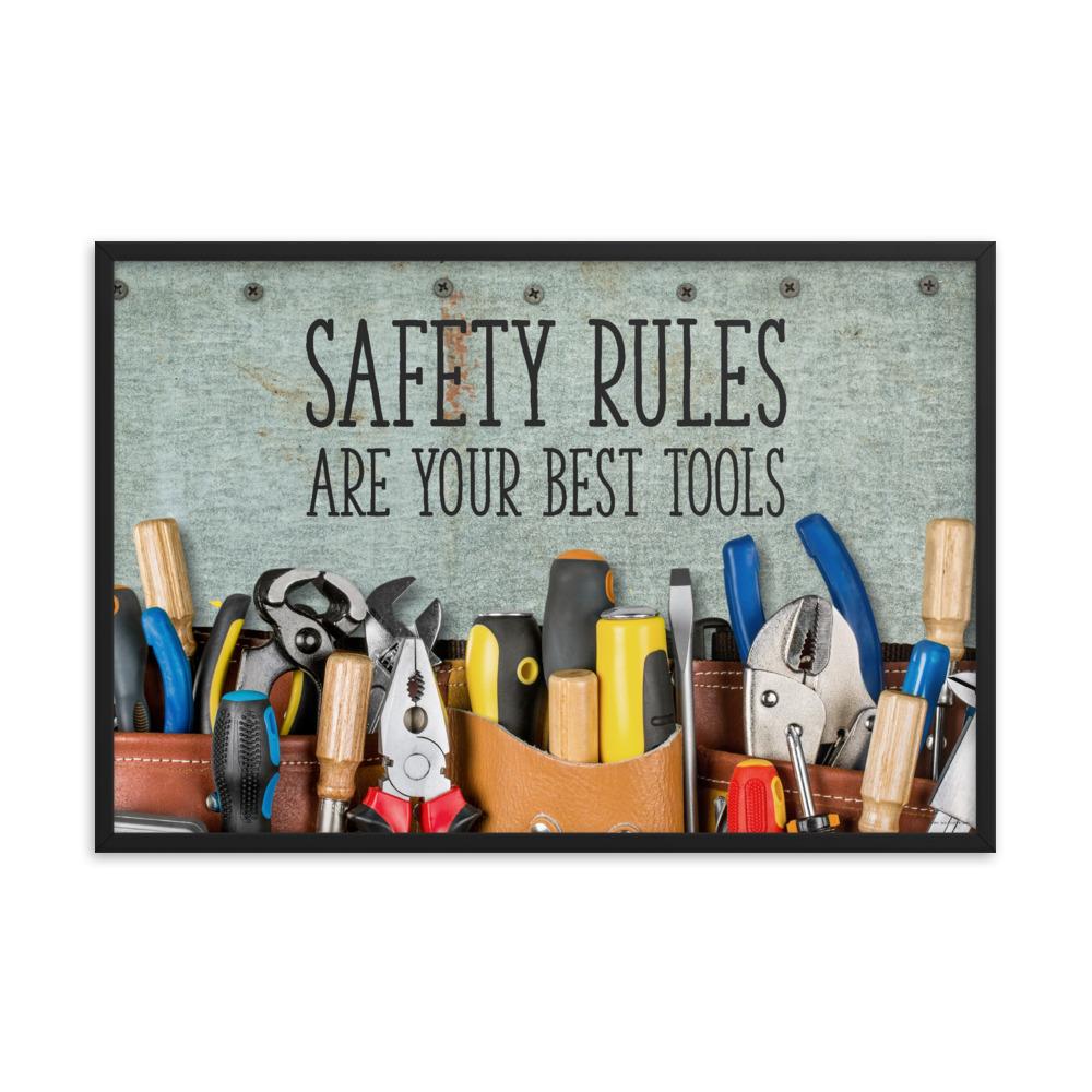 Construction Safety Poster: Rules for a Safe Workspace – Inspire Safety