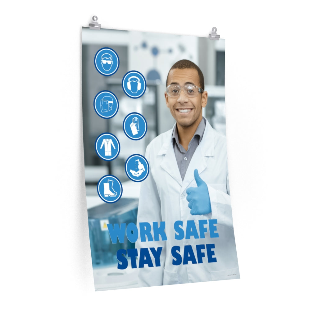 Lab Safety Poster: Work Safe, Stay Safe – Inspire Safety
