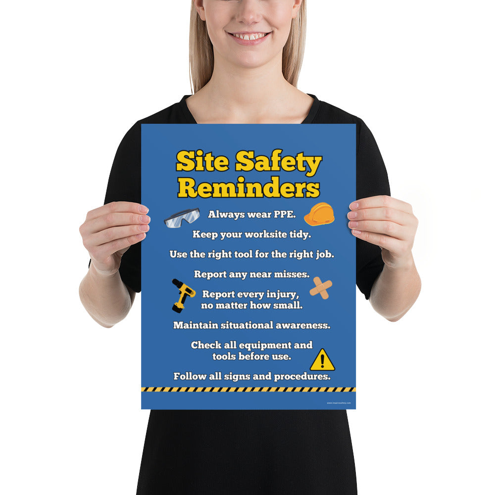 Construction Safety Poster: Essential Site Safety Reminders – Inspire ...