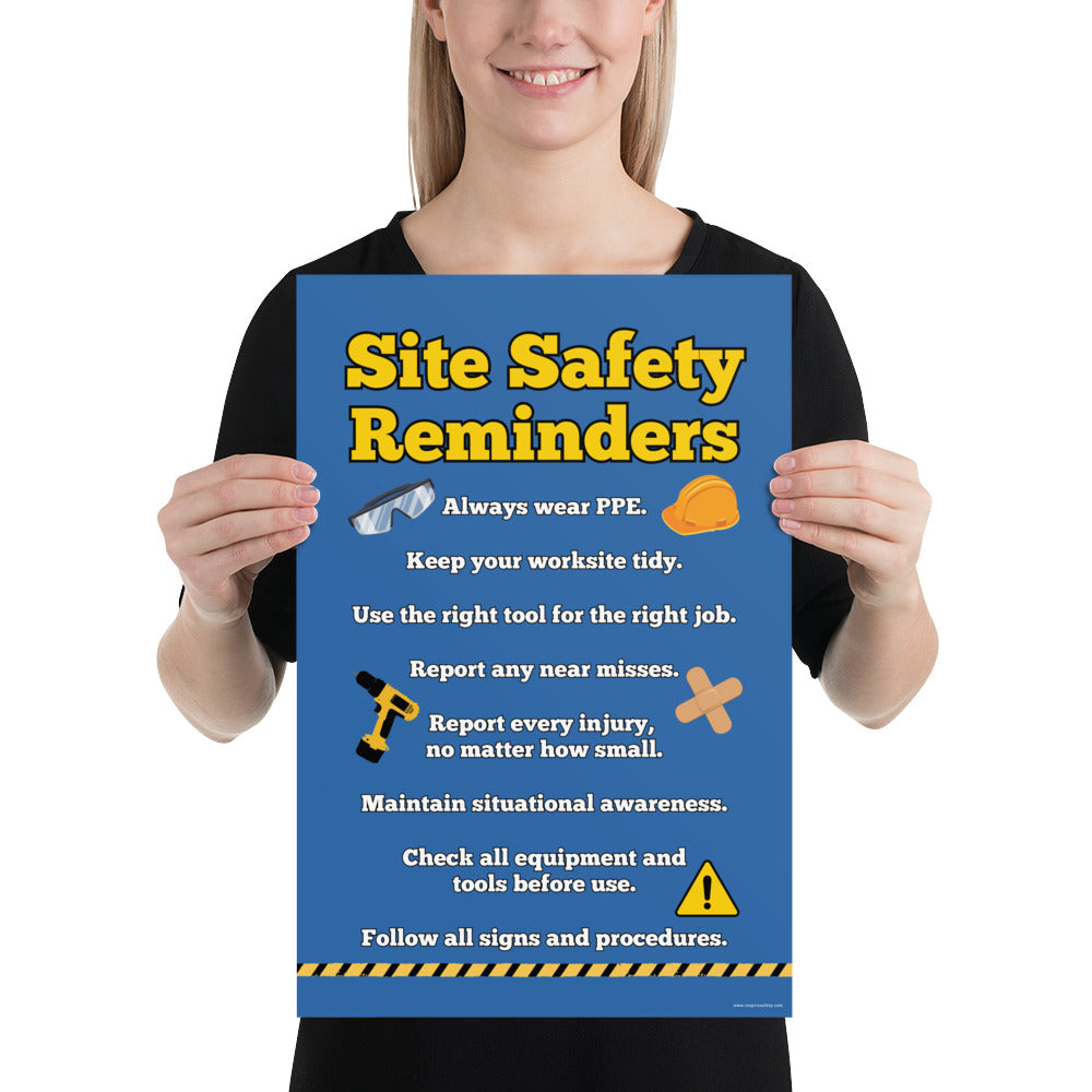 Construction Safety Poster: Essential Site Safety Reminders – Inspire ...