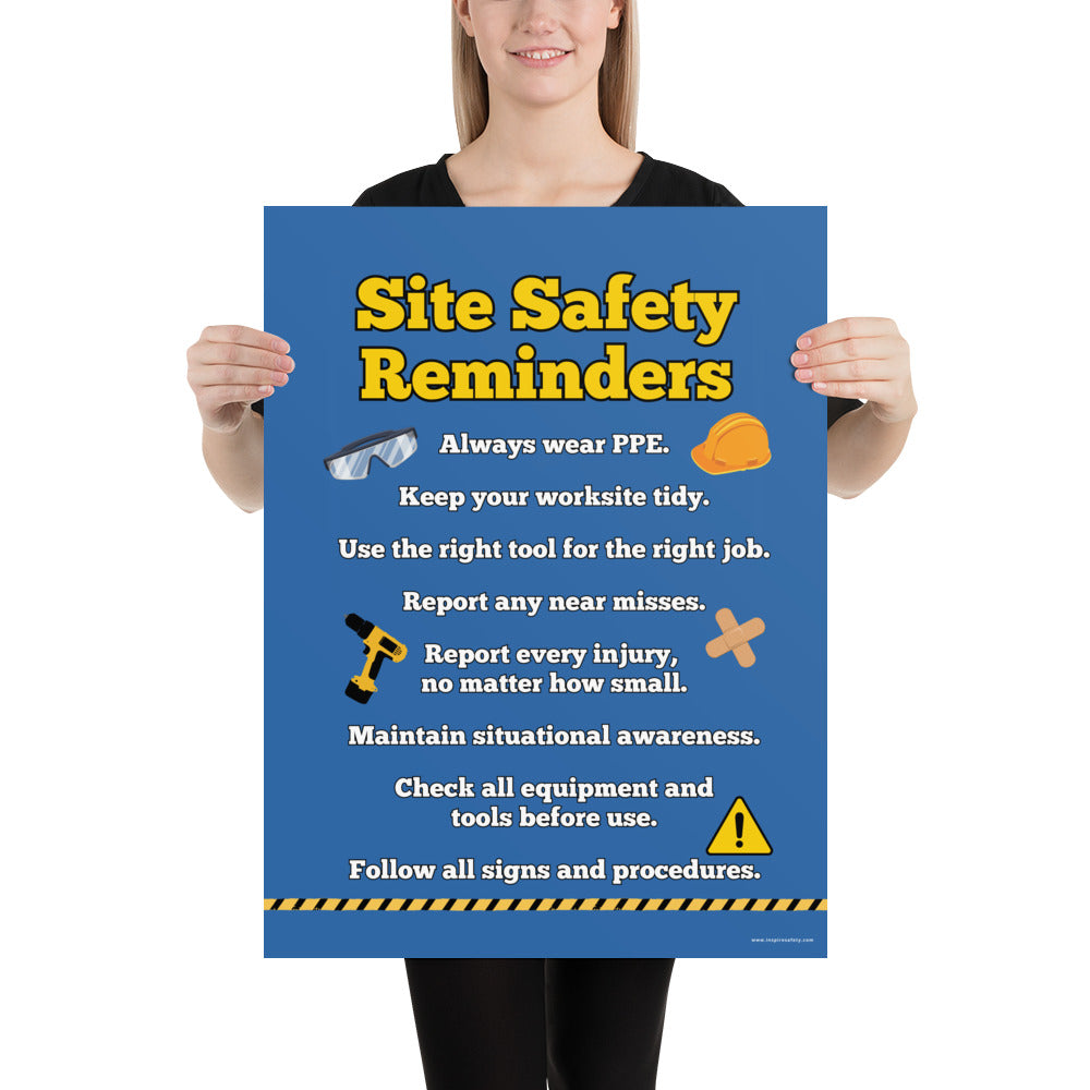 Construction Safety Poster: Essential Site Safety Reminders – Inspire ...