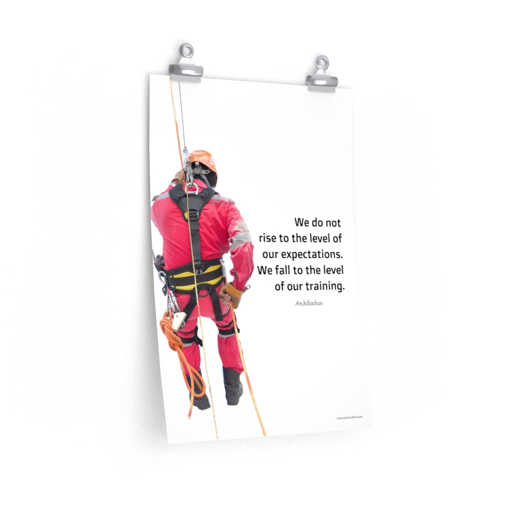 Construction Safety Poster: Emphasize Training Today – Inspire Safety