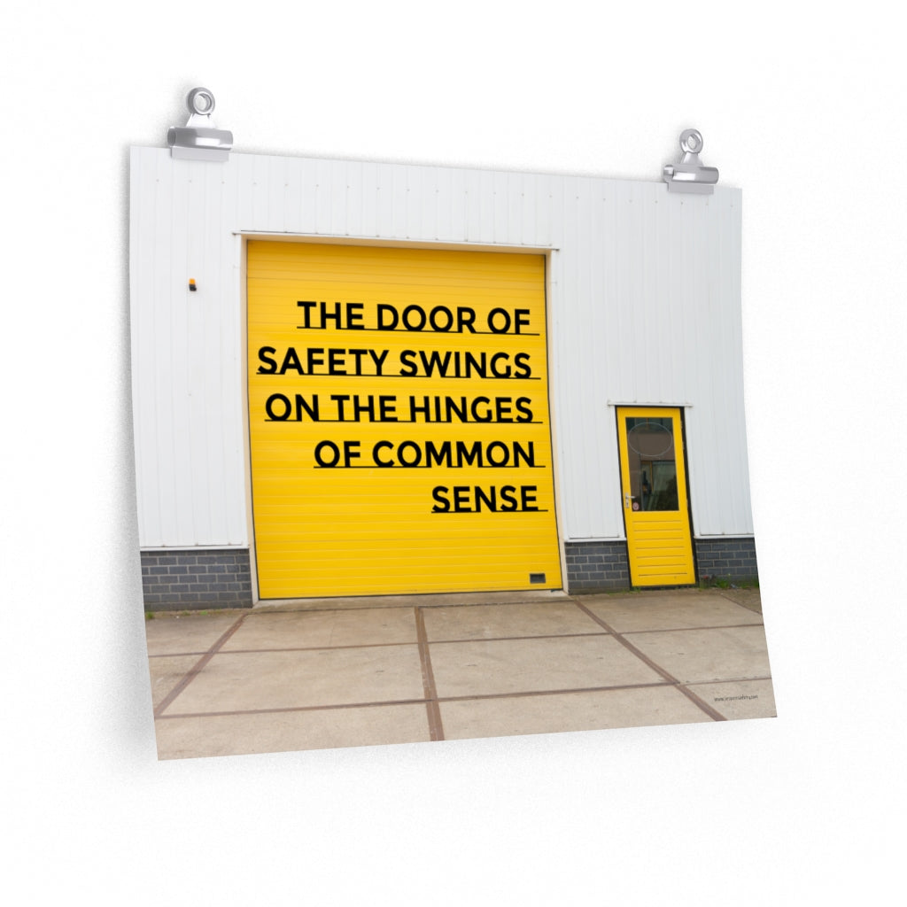 Safety Through Common Sense: Vibrant Workplace Safety Poster – Inspire ...