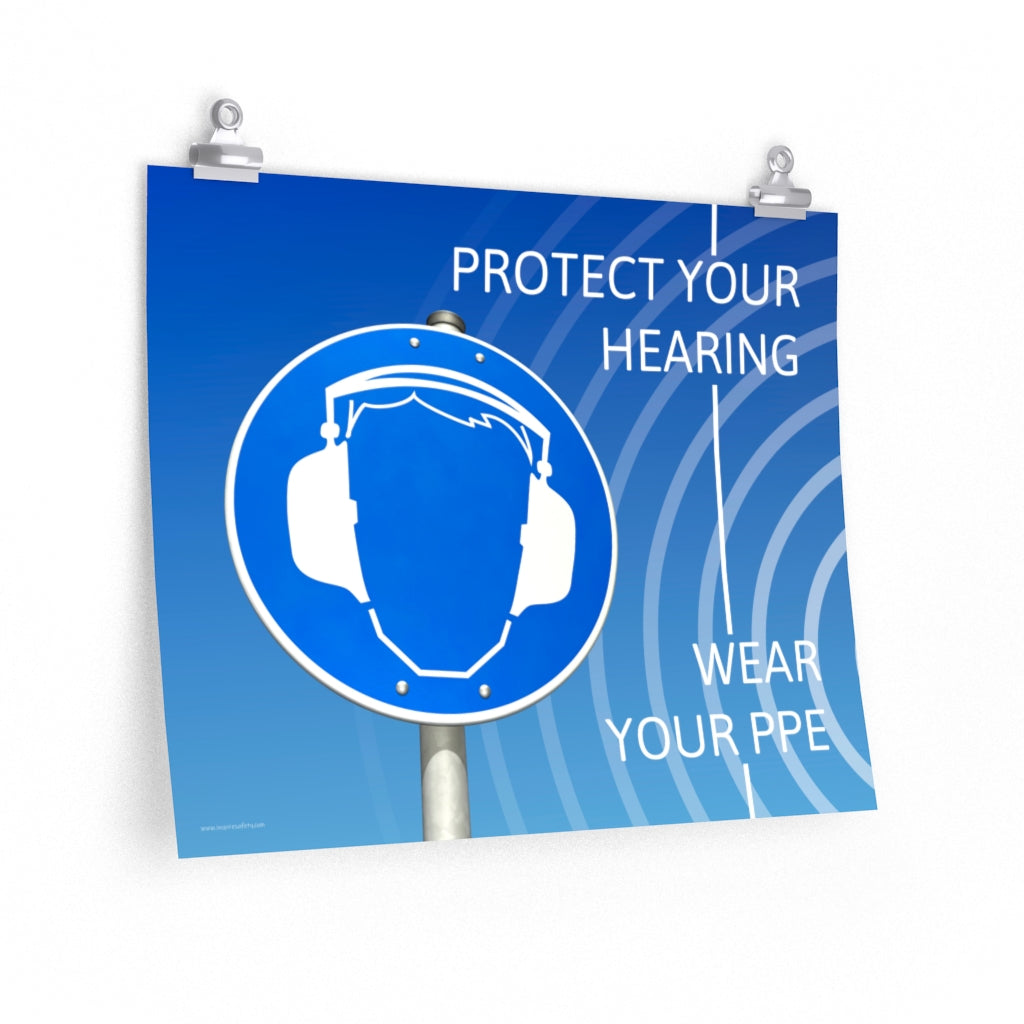 Hearing Protection Poster: Wear Your PPE for Safe Workplaces – Inspire ...