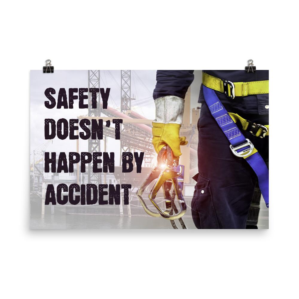 Fall Protection Safety Poster- Safety Doesn't Happen by Accident ...