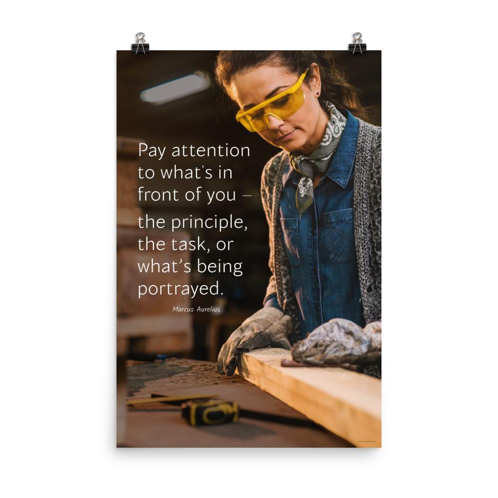 Workplace Safety Poster: Promoting Mindfulness & Precision – Inspire Safety