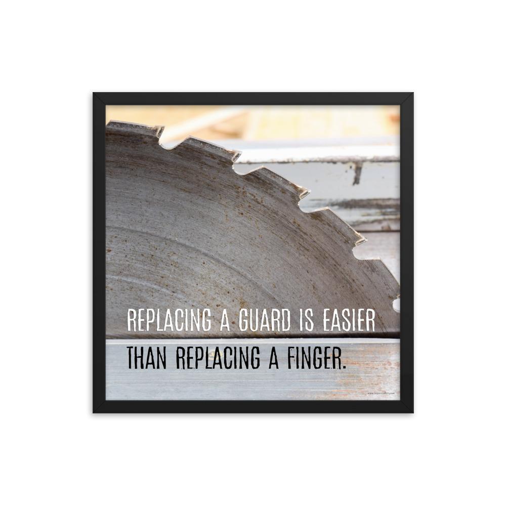 Table Saw Framed Workplace Safety Poster – Inspire Safety