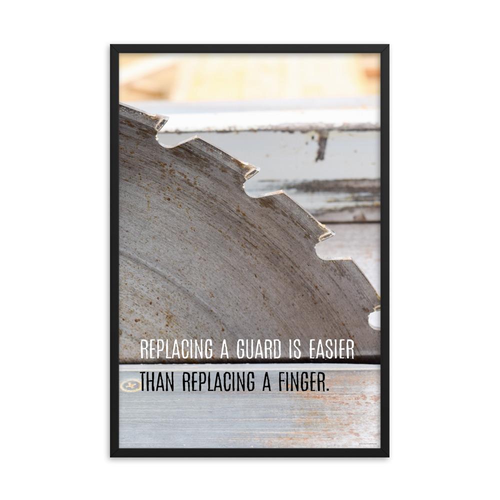 Table Saw Framed Workplace Safety Poster – Inspire Safety