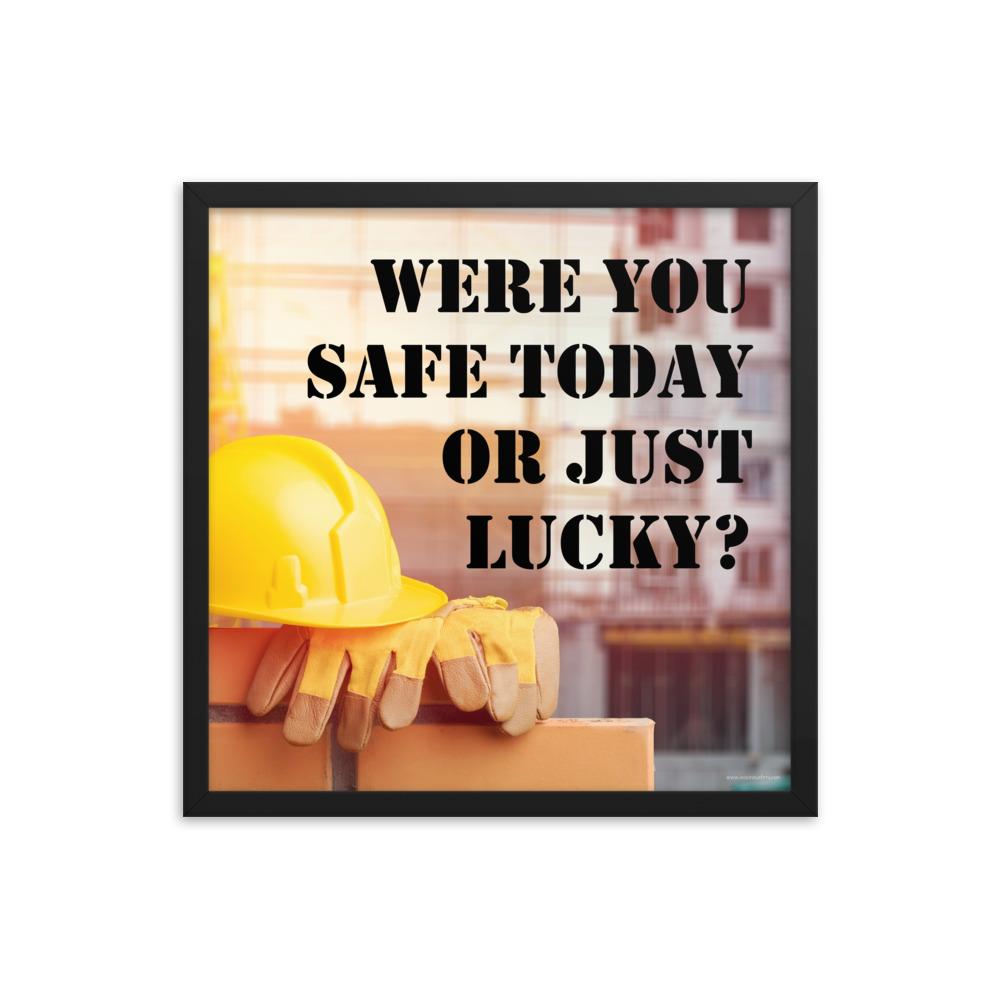 Ensure Safety with Our Framed Construction Safety Poster – Inspire Safety