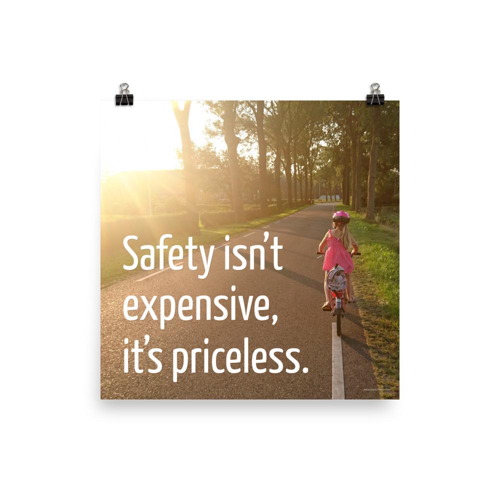 Construction Safety Poster: Safety Isn't Expensive, It's Priceless ...