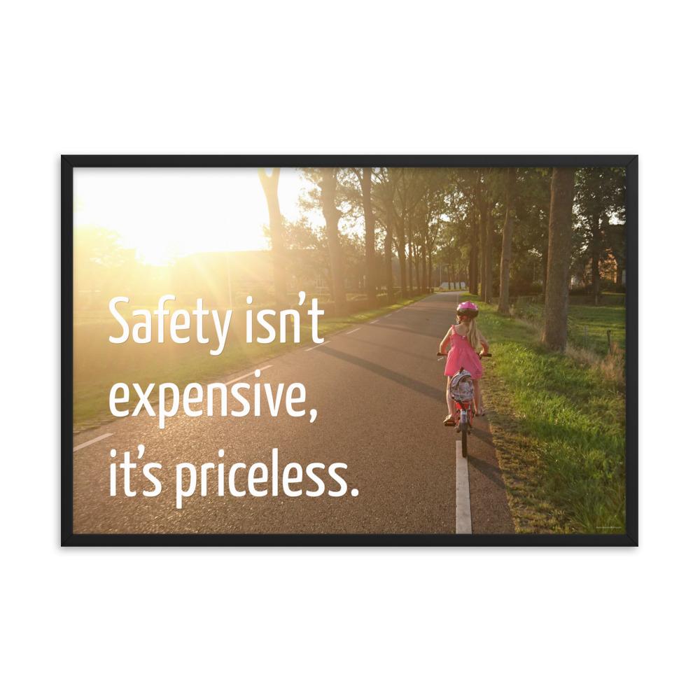 Framed Safety Poster: Safety Isn't Expensive, It's Priceless – Inspire ...