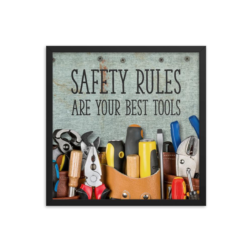 Construction Safety Poster: Rules for a Safe Workspace – Inspire Safety