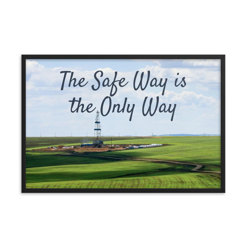 Embrace Safety with Our Striking Framed Construction Safety Poster ...