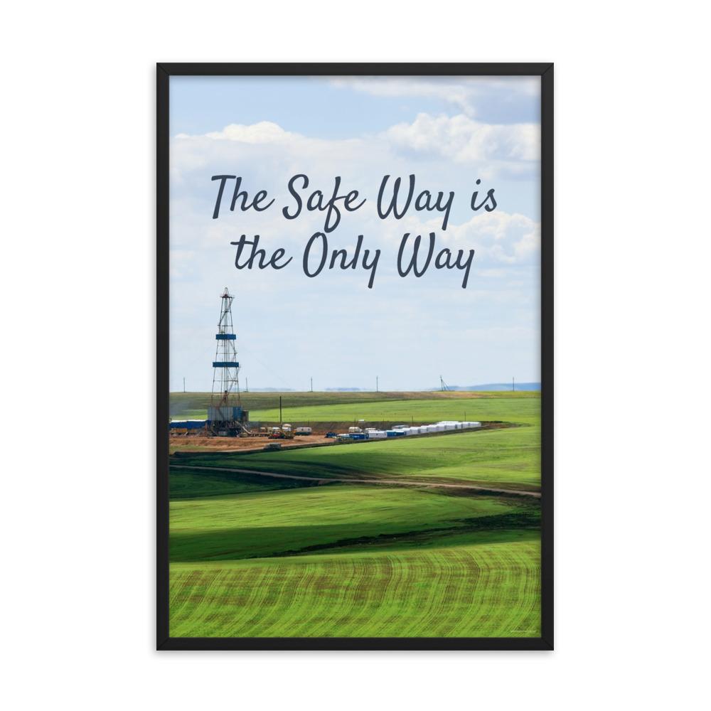 Embrace Safety with Our Striking Framed Construction Safety Poster ...