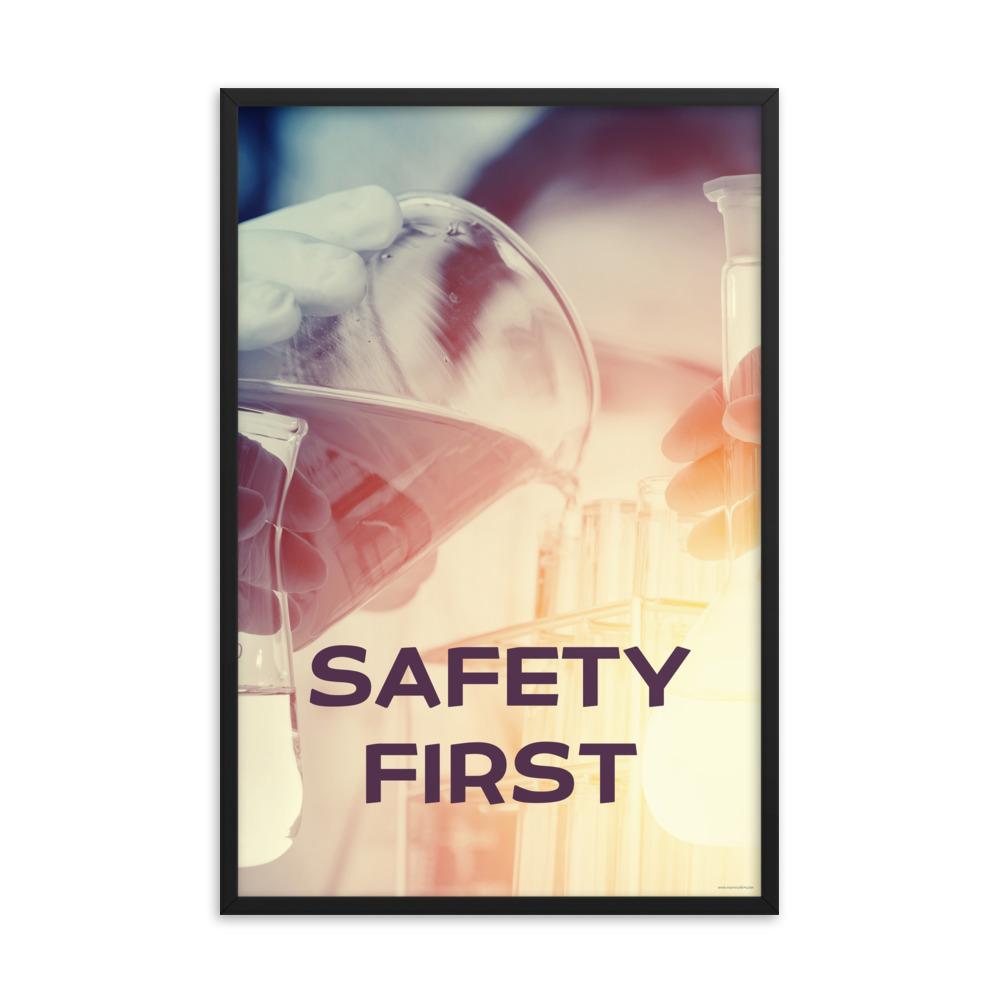 Framed Lab Safety Poster: Promote a Safety First Mindset – Inspire Safety