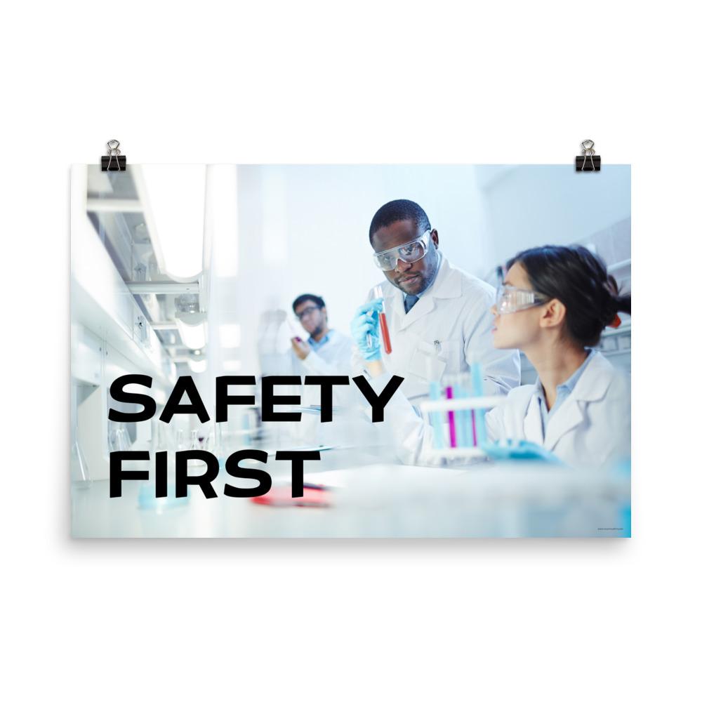 Lab Safety Poster: Highlighting a "Safety First" Mindset – Inspire Safety