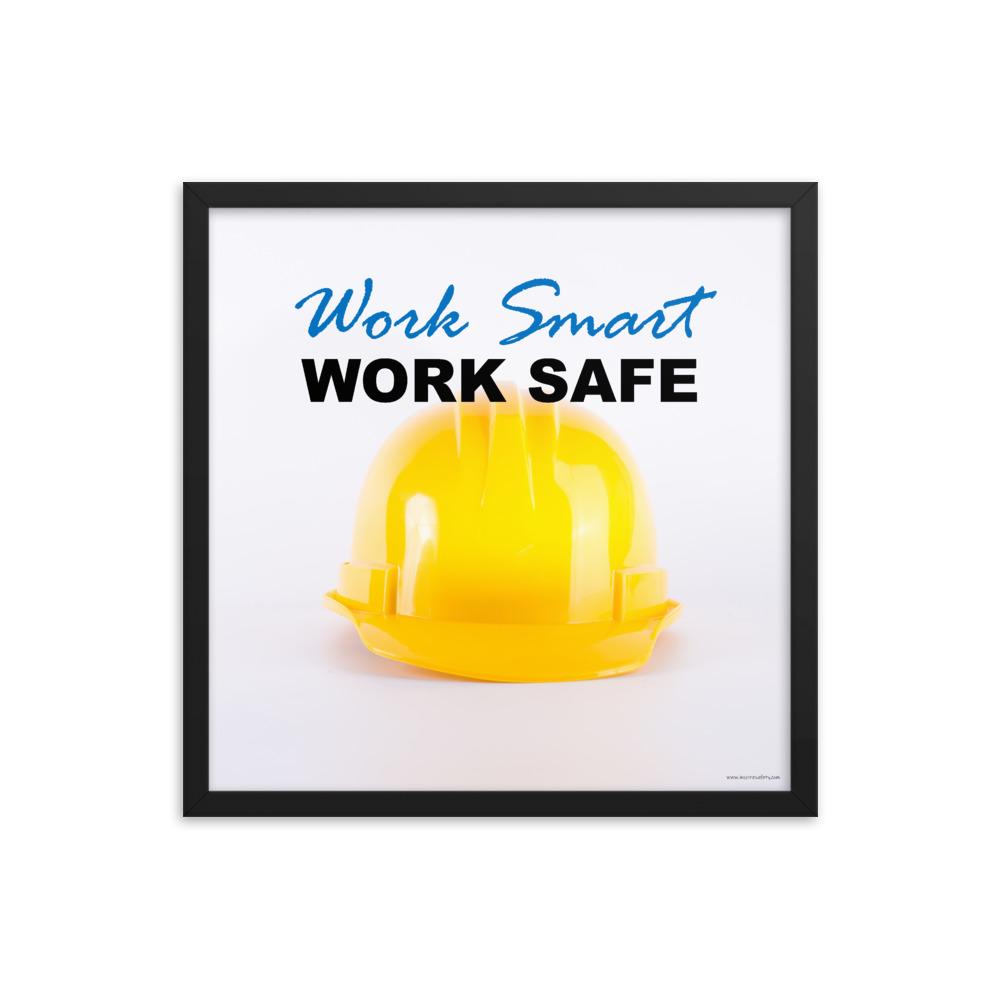 Framed Construction Safety Poster: Hard Hat Reminder Poster – Inspire ...