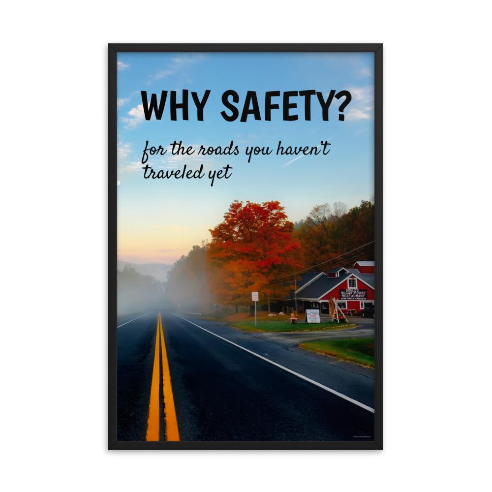 Framed Workplace Safety Poster: Autumn Roads & Future Journeys ...