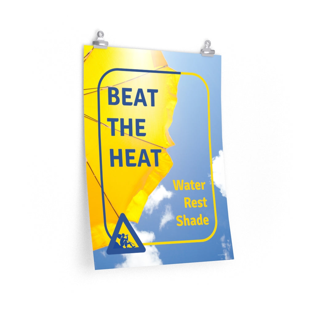 Heat Stress Safety Poster: "Beat the Heat" – Inspire Safety