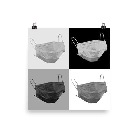 Monochrome Safety Art - Face Masks - Premium Safety Poster – Inspire Safety