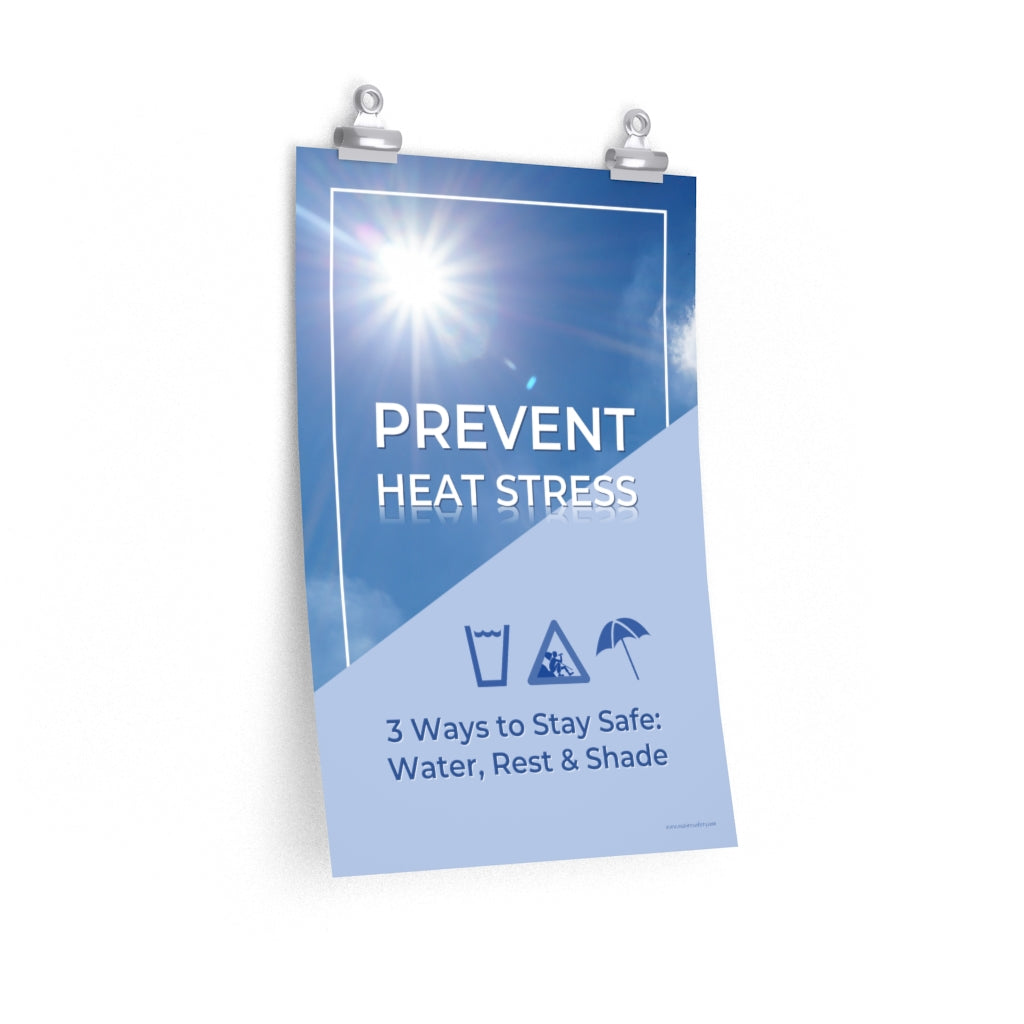Prevent Heat Stress - Heat Stress Safety Poster – Inspire Safety
