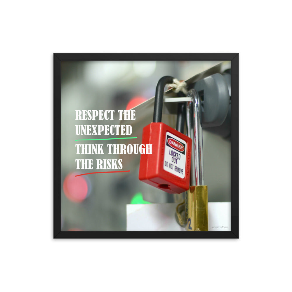 Workplace Safety Poster: Respect Unexpected Risks with LOTO – Inspire ...
