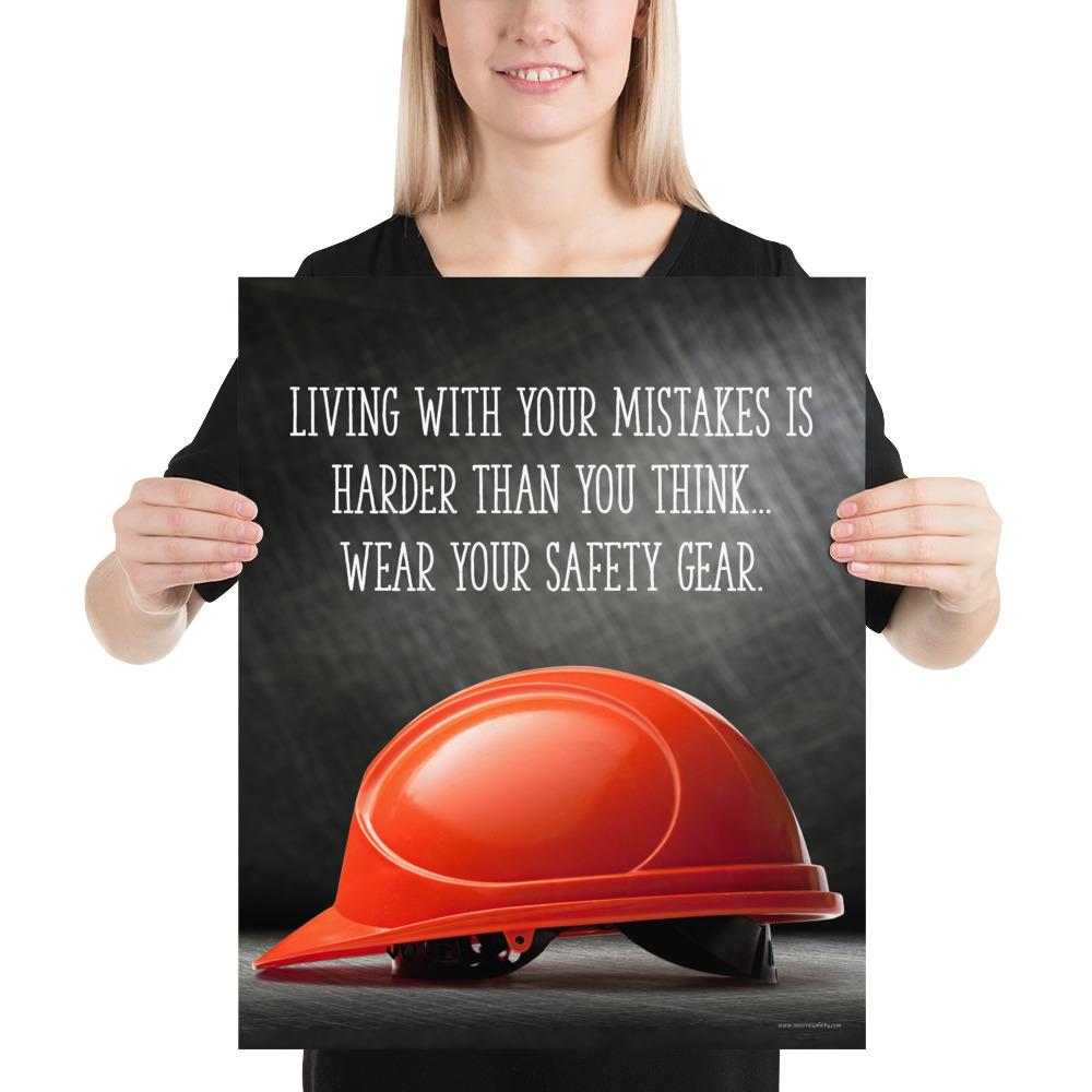Construction Safety Poster: Wear Your PPE, Live Without Regret ...
