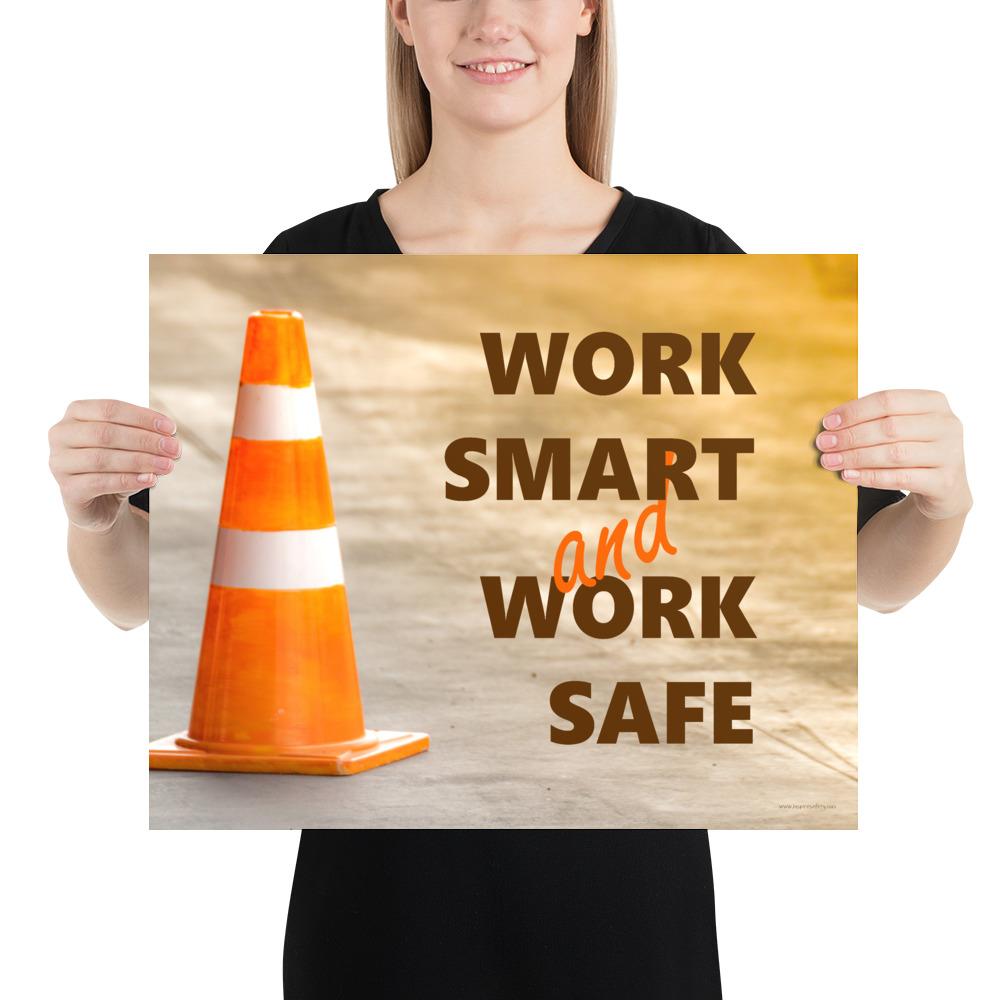Construction Safety Poster: "Work Smart and Work Safe" – Inspire Safety