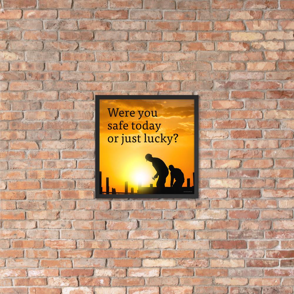 Lucky - Framed Safety Posters – Inspire Safety