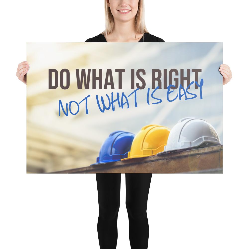 Hard Hat Safety Poster: Prioritize Safety – Inspire Safety