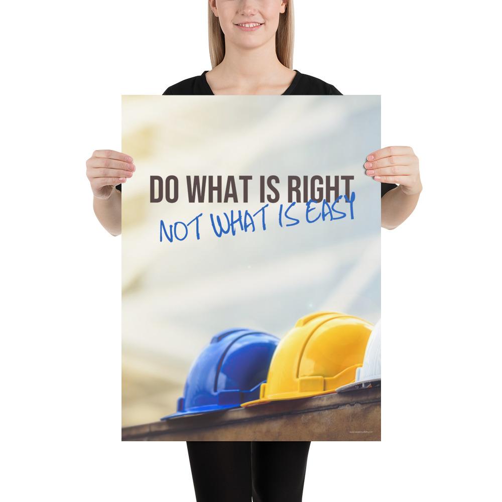 Hard Hat Safety Poster: Prioritize Safety – Inspire Safety