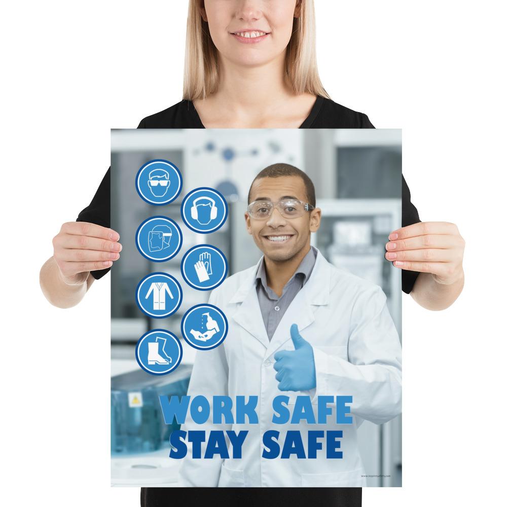 Lab Safety Poster: Work Safe, Stay Safe – Inspire Safety