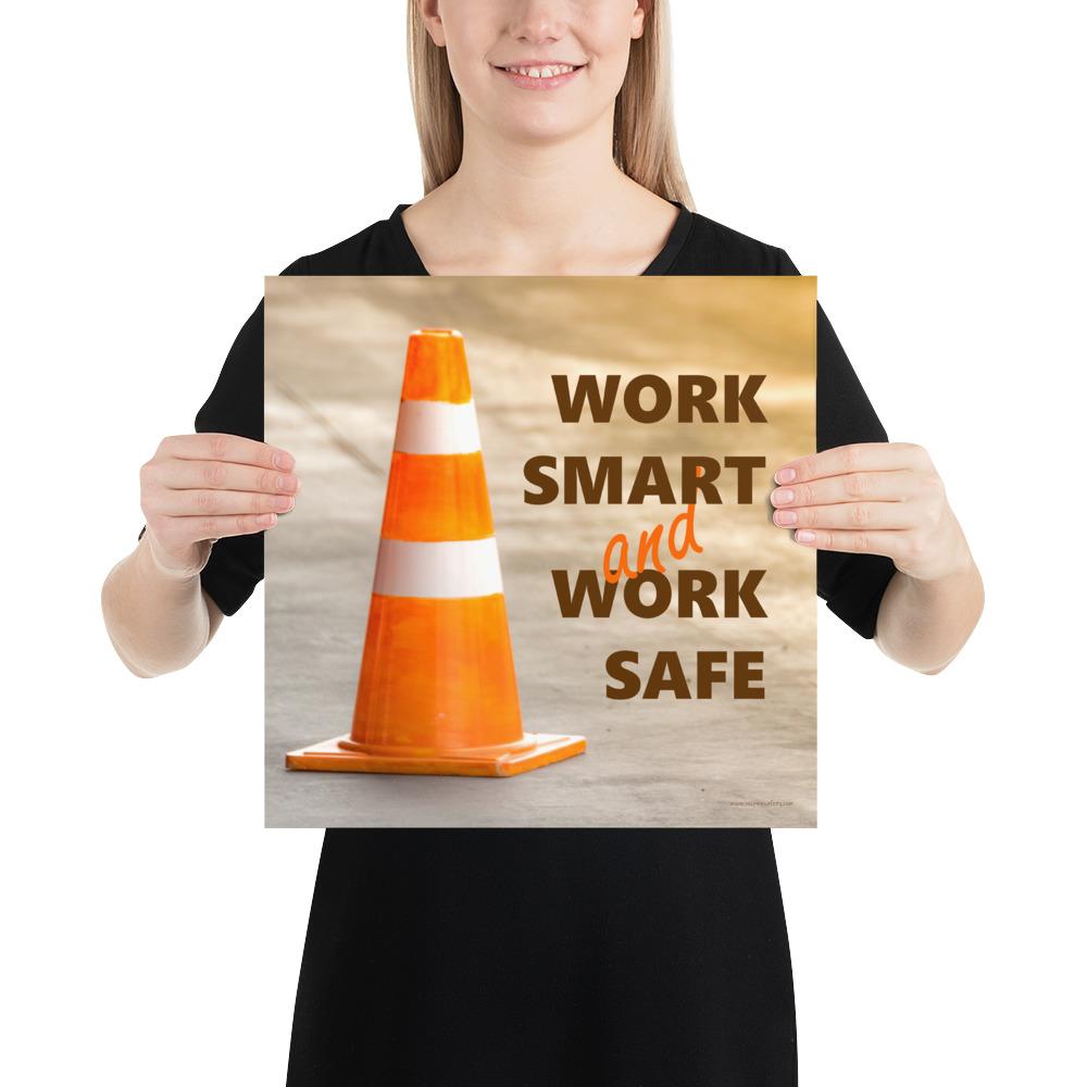 Construction Safety Poster: "Work Smart and Work Safe" – Inspire Safety
