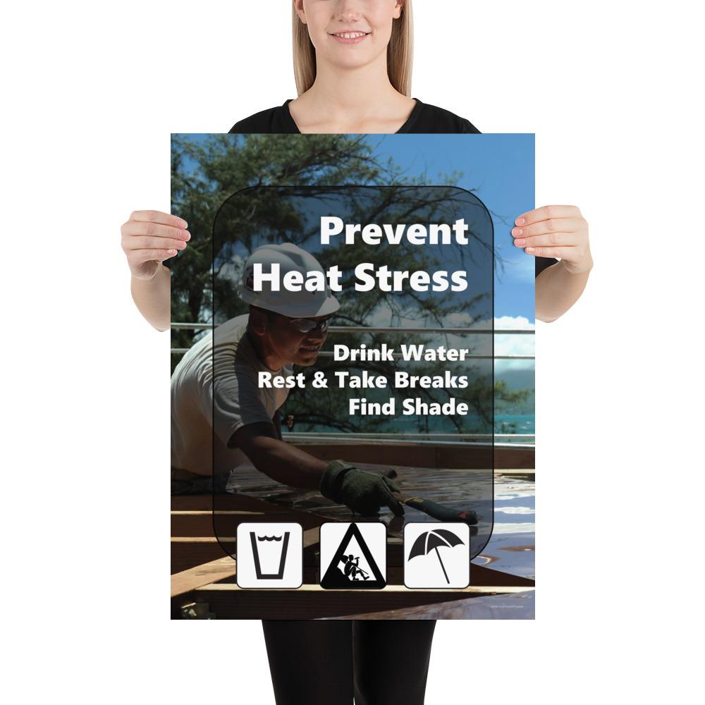 Heat Stress Safety Poster for Construction Workers – Inspire Safety