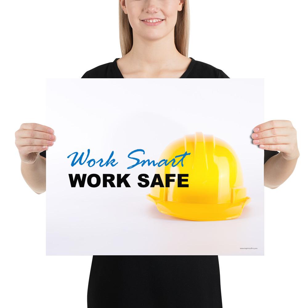 Construction Safety Poster: Hard Hat Reminder Poster – Inspire Safety