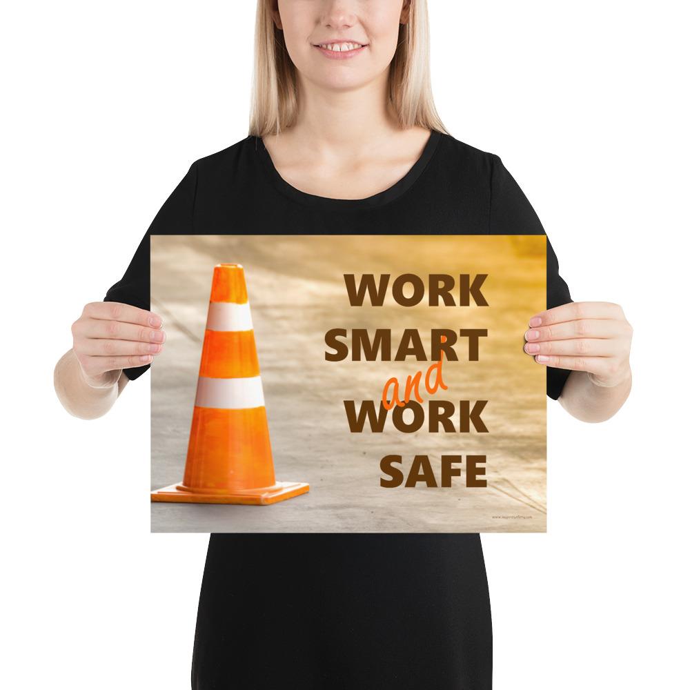 Construction Safety Poster: "Work Smart and Work Safe" – Inspire Safety