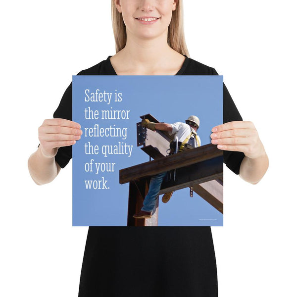 Safety is the Mirror - Premium Safety Poster – Inspire Safety