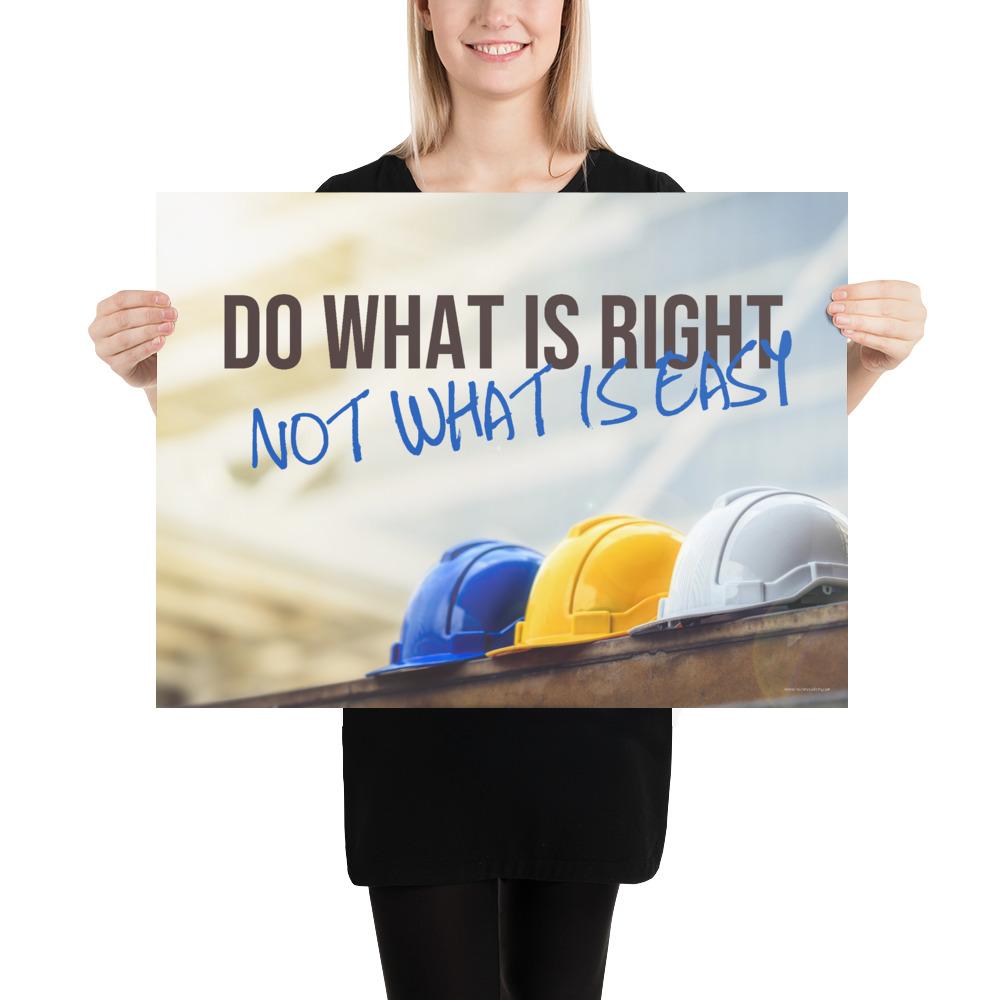 Hard Hat Safety Poster: Prioritize Safety – Inspire Safety
