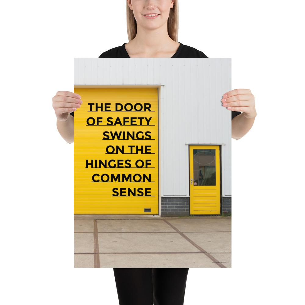 Safety Through Common Sense: Vibrant Workplace Safety Poster – Inspire ...