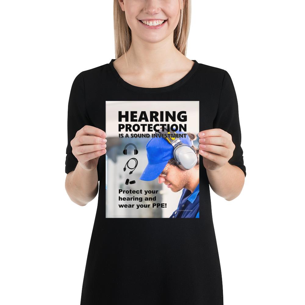 Ear Safety Poster: Protect Hearing with Proper PPE in Workplace ...