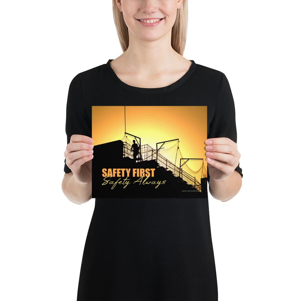 Safety First Safety Always - Construction Safety Poster – Inspire Safety