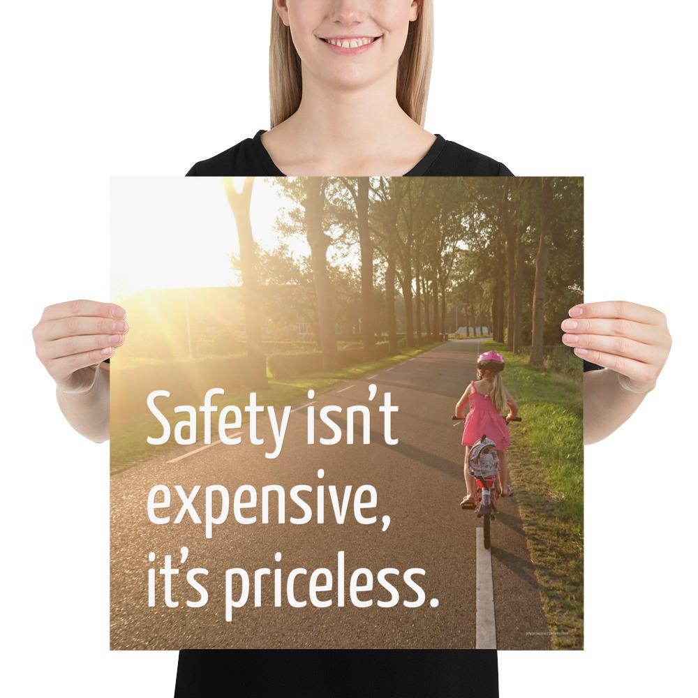 Construction Safety Poster: Safety Isn't Expensive, It's Priceless ...