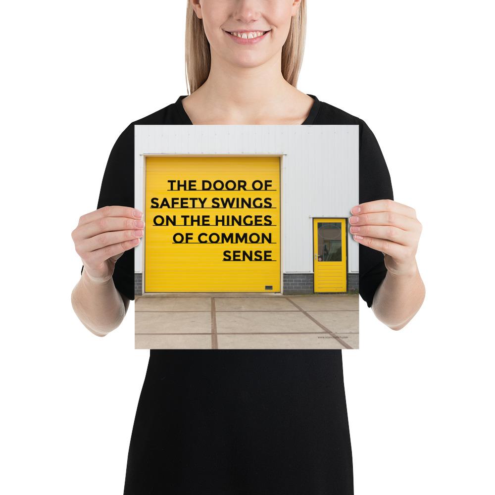 Safety Through Common Sense: Vibrant Workplace Safety Poster – Inspire ...