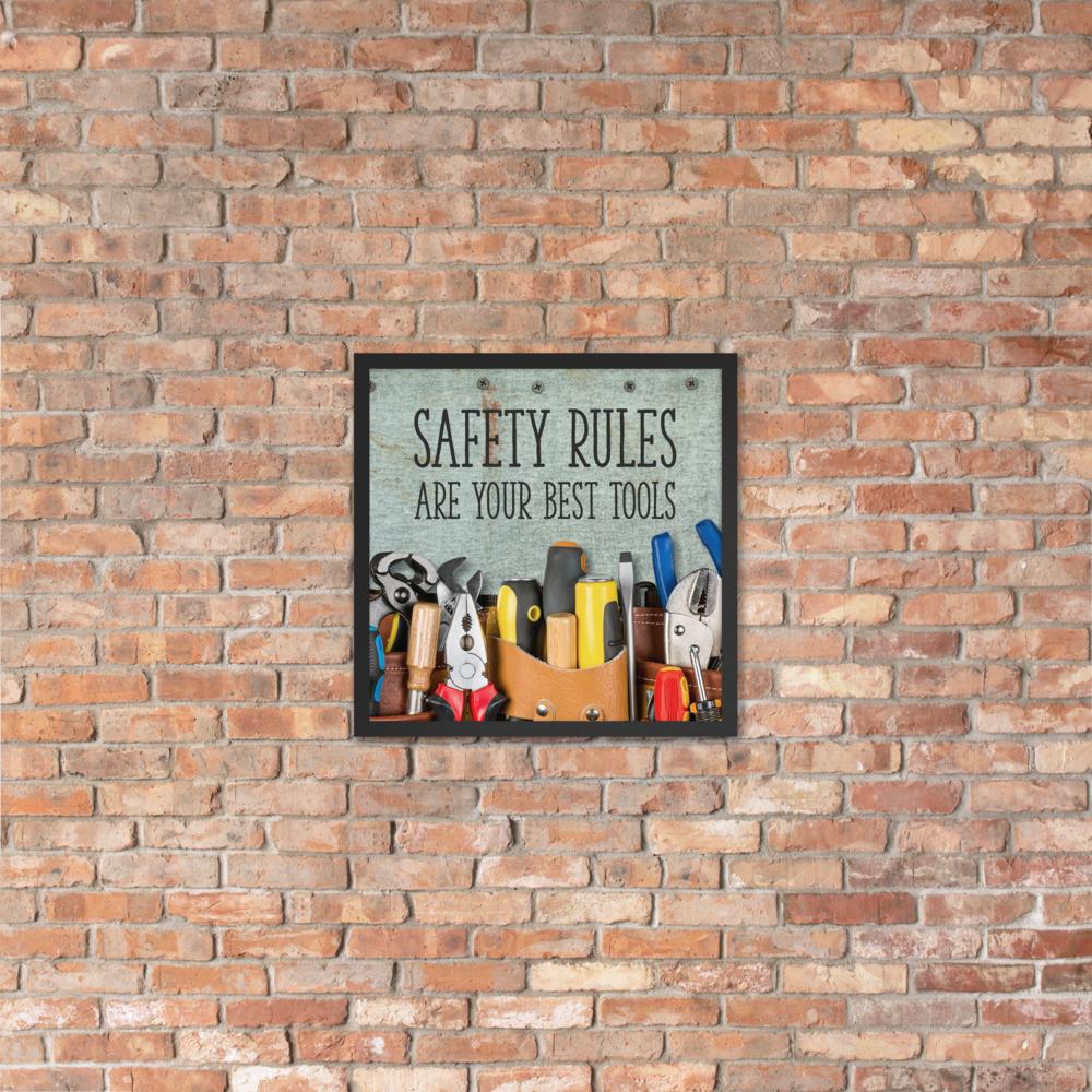 Safety Rules - Framed Safety Posters – Inspire Safety