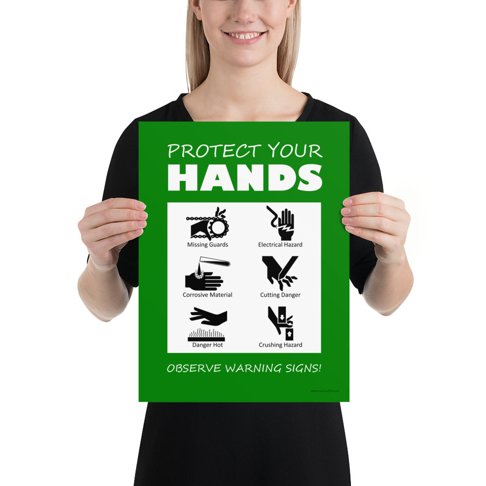 Workplace Safety Poster: Promote Hand Protection – Inspire Safety