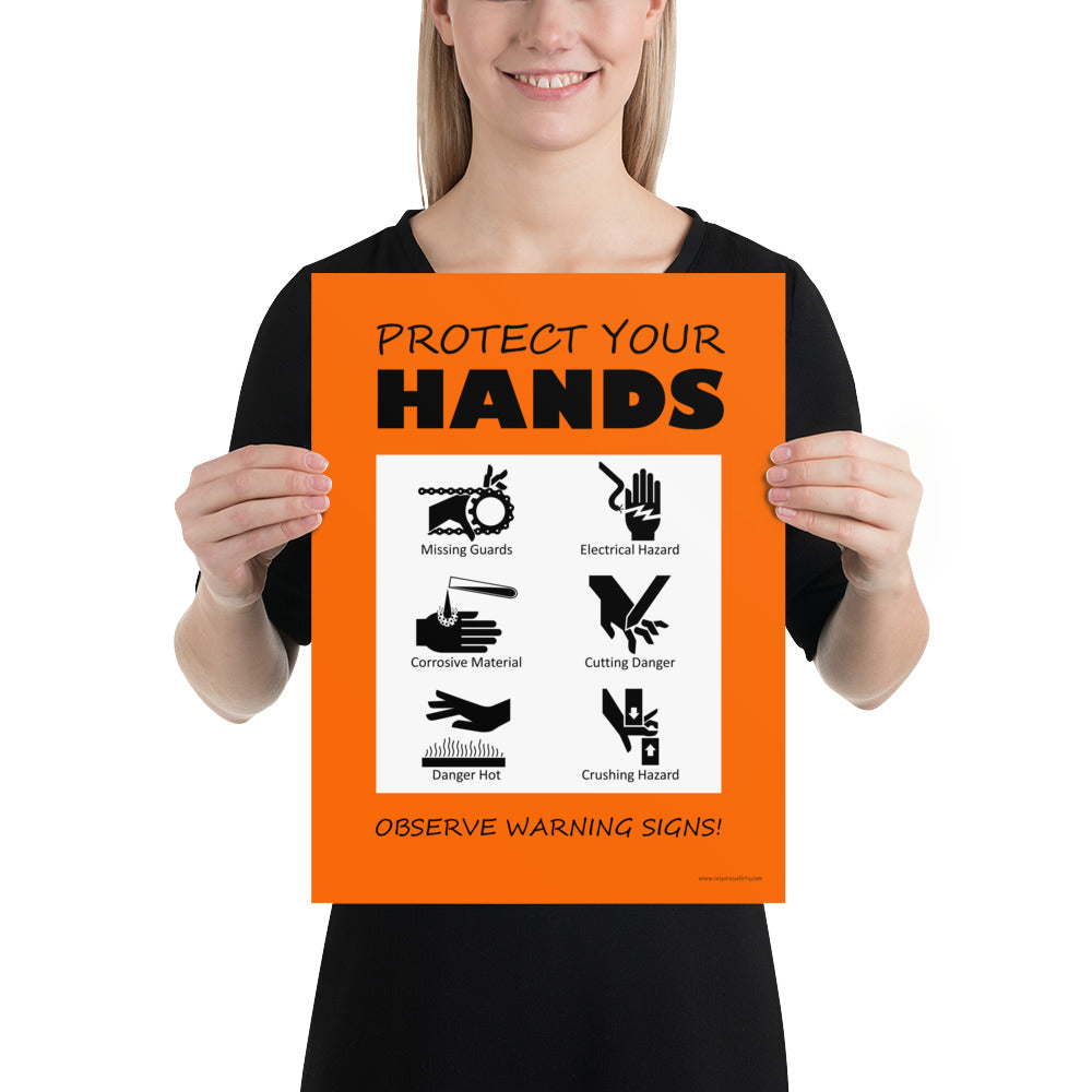 Workplace Safety Poster: Promote Hand Protection – Inspire Safety