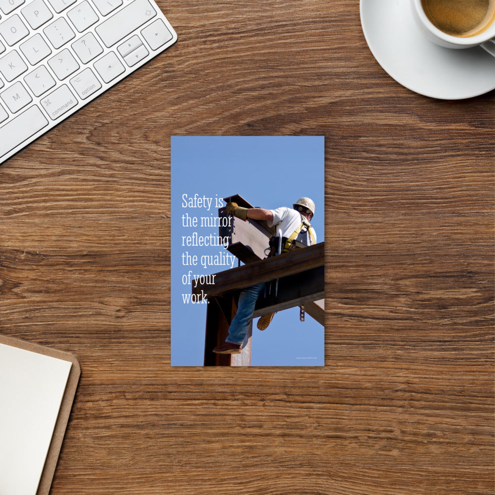 Safety is the Mirror - Premium Mini Print – Inspire Safety